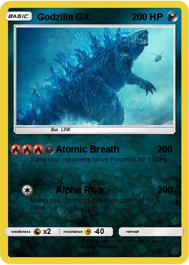 Pokémon Godzilla GX 11 11 - Atomic Breath - My Pokemon Card