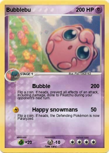 Pokémon Bubblebu - Bubble - My Pokemon Card