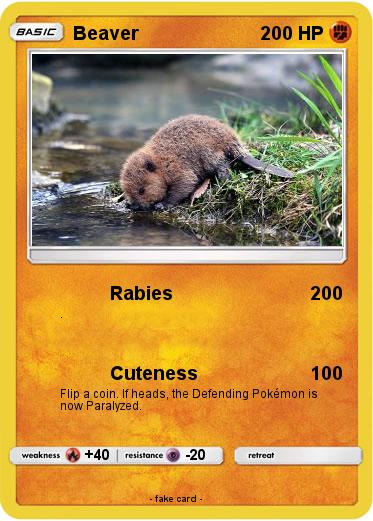 Pokémon Beaver 106 106 - Rabies - My Pokemon Card