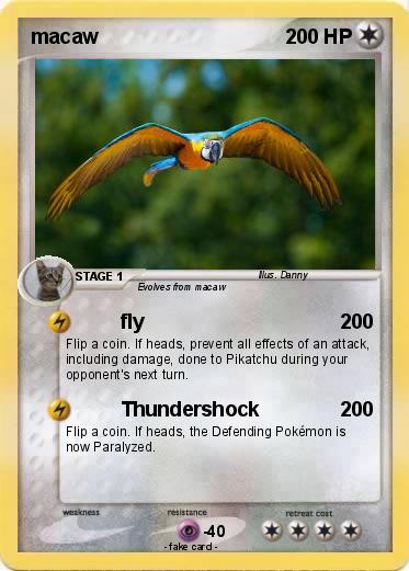 Pokémon macaw 4 4 - fly - My Pokemon Card