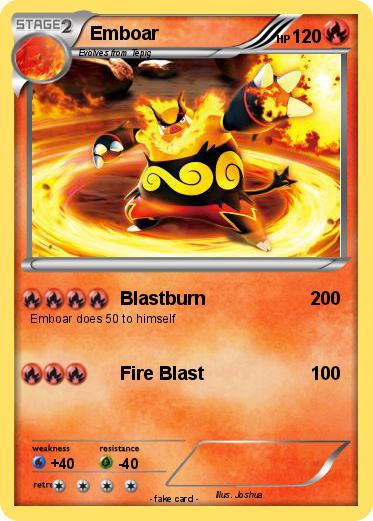 Pokémon Emboar 1525 1525 - Blastburn - My Pokemon Card