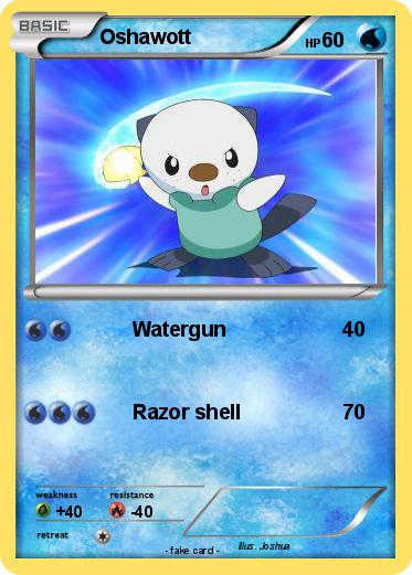 Pokémon Oshawott 1159 1159 - Watergun - My Pokemon Card