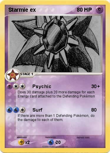 Pokémon Starmie ex - Psychic - My Pokemon Card