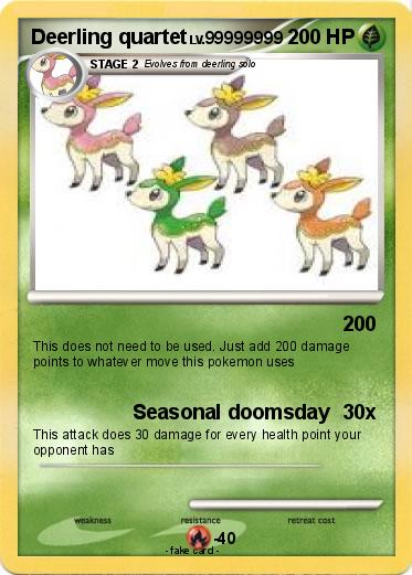 Pokémon Deerling quartet 1 1 - Seasonal doomsday - My Pokemon Card