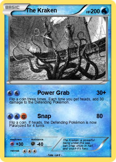 Pokémon The Kraken 58 58 - Power Grab - My Pokemon Card