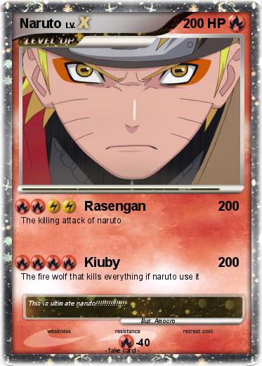 Pokémon Naruto 7086 7086 - Rasengan - My Pokemon Card