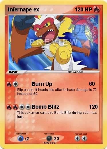 Pokémon Infernape ex 41 41 - Burn Up - My Pokemon Card