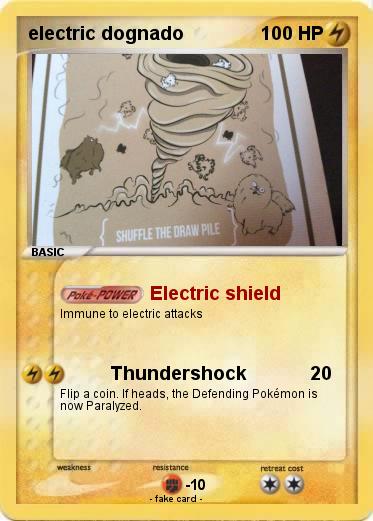 Pokémon electric dognado - Electric shield - My Pokemon Card