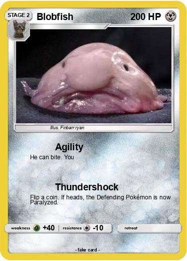 Pokémon Blobfish 336 336 - Agility - My Pokemon Card