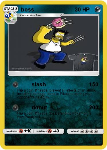 Pokémon boss 1069 1069 - slash - My Pokemon Card