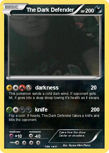 Pokémon The Dark Defender - darkness - My Pokemon Card