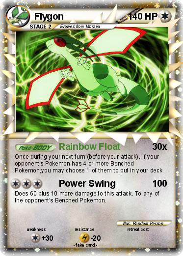 Pokémon Flygon 321 321 - Rainbow Float - My Pokemon Card