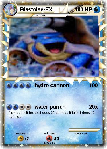 Pokémon Blastoise EX 75 75 - hydro cannon - My Pokemon Card
