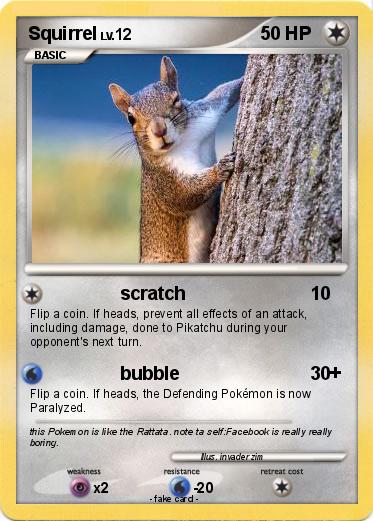 Pokémon Squirrel 240 240 - scratch - My Pokemon Card