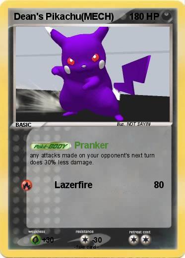 Pokémon Dean s Pikachu MECH - Pranker - My Pokemon Card
