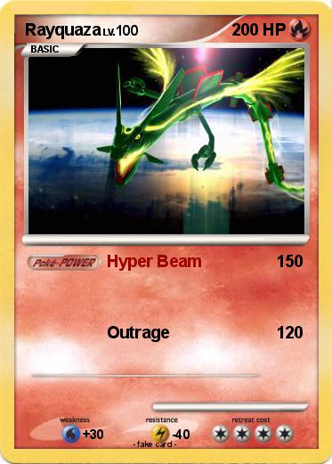 Pokémon Rayquaza 6717 6717 - Hyper Beam - My Pokemon Card