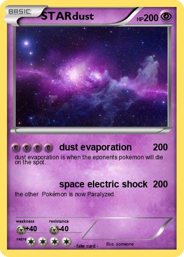 Pokémon STARdust 142 142 - dust evaporation - My Pokemon Card
