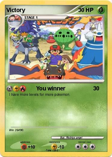 Pokémon Victory 72 72 - You winner - My Pokemon Card