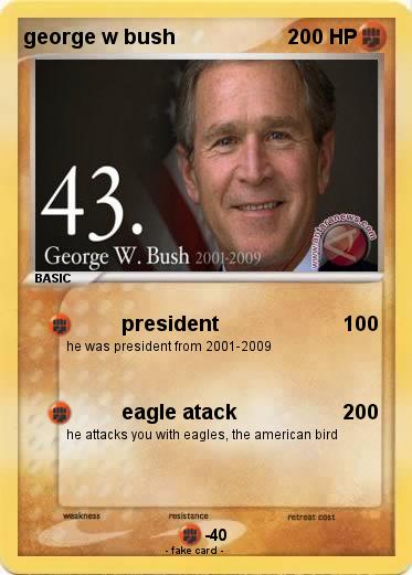 Pokémon george w bush 59 59 - president - My Pokemon Card