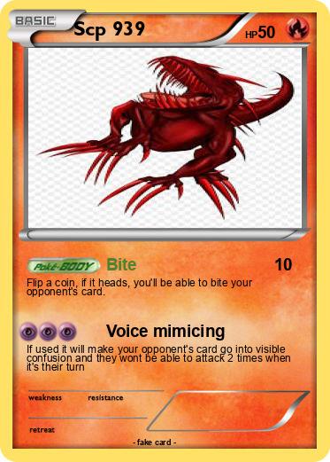Pokémon Scp 939 29 29 - Bite - My Pokemon Card