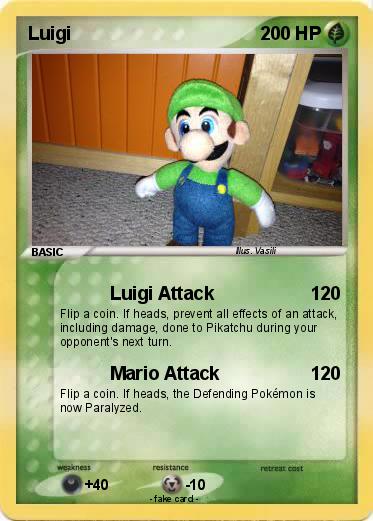 Pokémon Luigi 2134 2134 - Luigi Attack - My Pokemon Card