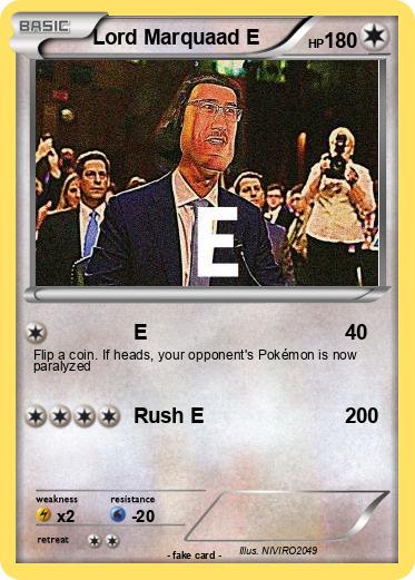 Pokémon Lord Marquaad E 2 2 - E - My Pokemon Card