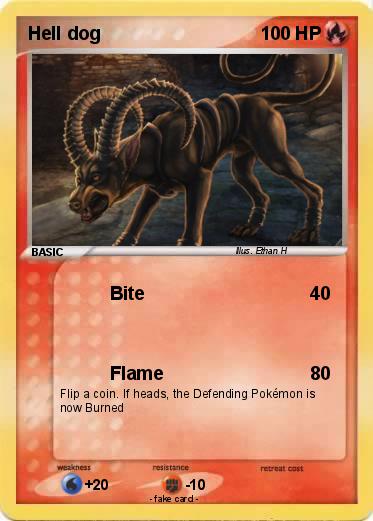 Pokémon Hell dog 5 5 - Bite - My Pokemon Card