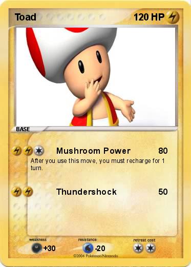 Pokémon Toad 9 9 - Mushroom Power - My Pokemon Card