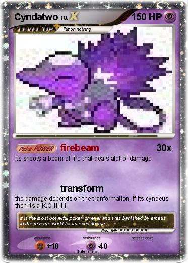 Pokémon Cyndatwo 1 1 - firebeam - My Pokemon Card