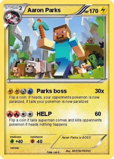 Pokémon Aaron Parks - Parks boss - My Pokemon Card
