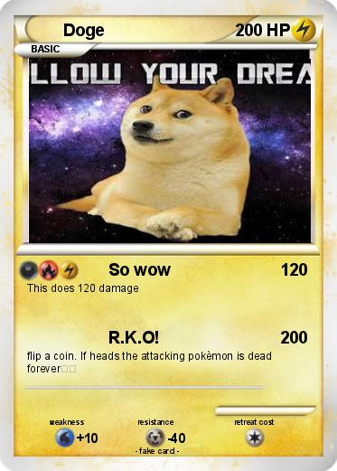 Pokémon Doge 1805 1805 - So wow - My Pokemon Card