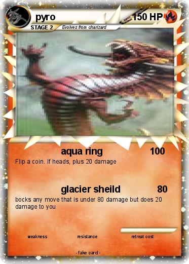 Pokémon pyro 66 66 - aqua ring 100 - My Pokemon Card