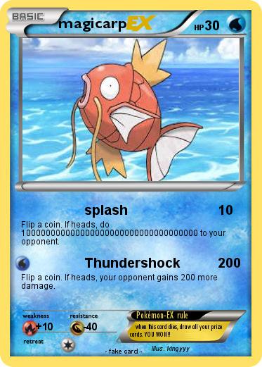 Pokémon magicarp 202 202 - splash - My Pokemon Card