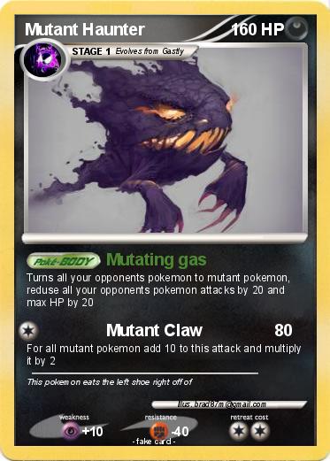 Pokémon Mutant Haunter - Mutating gas - My Pokemon Card