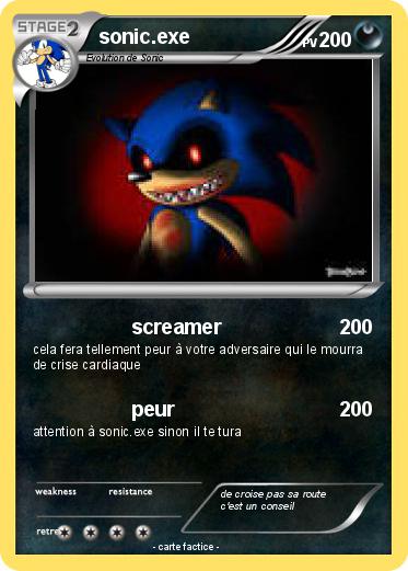 Pokémon sonic exe 365 365 - screamer - Ma carte Pokémon