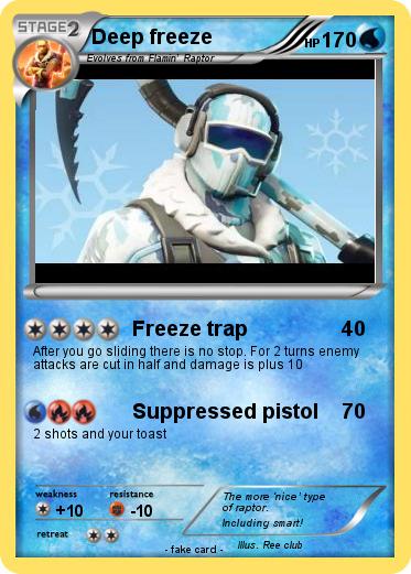 Pokémon Deep freeze - Freeze trap - My Pokemon Card