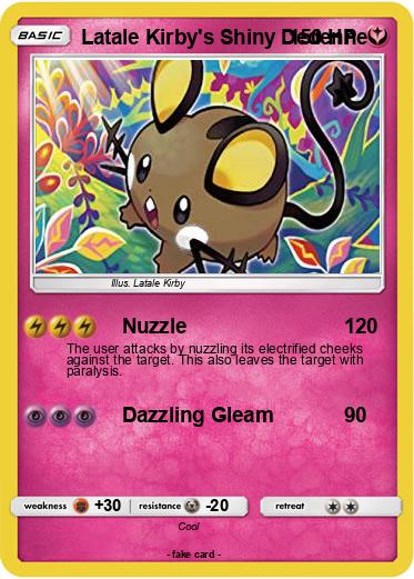 Pokémon Latale Kirby s Shiny Dedenne 4 4 - Nuzzle - My Pokemon Card