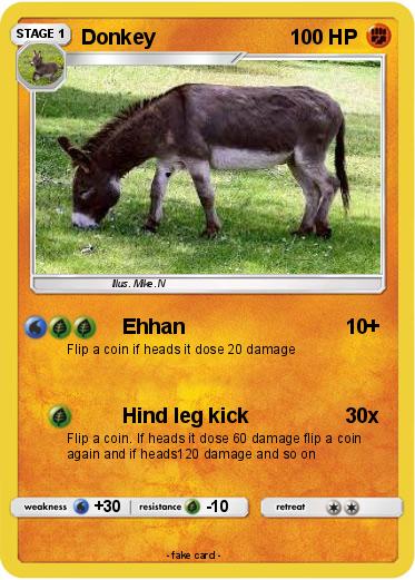 Pokémon Donkey 1124 1124 - Ehhan - My Pokemon Card
