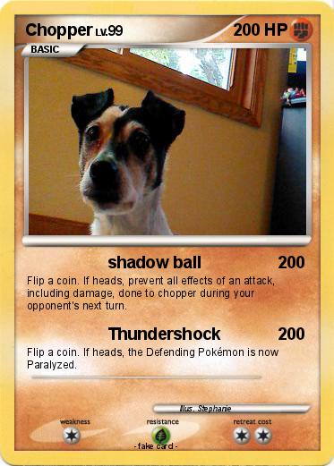Pokémon Chopper 394 394 - shadow ball - My Pokemon Card