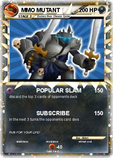 Pokémon MMO MUTANT - POPULAR SLAM - My Pokemon Card