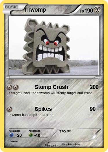 Pokémon Thwomp 78 78 - Stomp Crush - My Pokemon Card