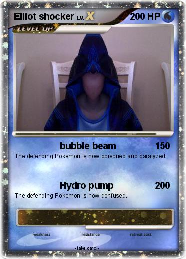 Pokémon Elliot shocker - bubble beam - My Pokemon Card