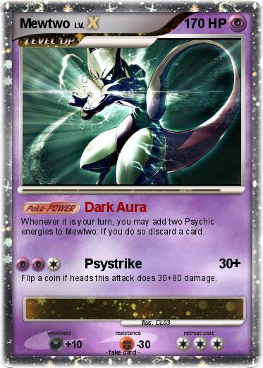 Pokémon Mewtwo 5699 5699 - Dark Aura - My Pokemon Card