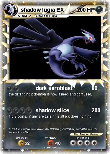 Pokémon shadow lugia EX 85 85 - dark aeroblast - My Pokemon Card