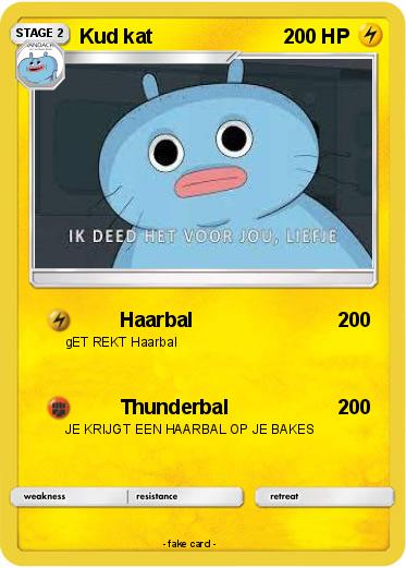 Pokémon Kud kat - Haarbal - My Pokemon Card
