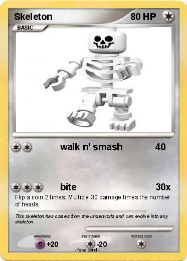 Pokémon Skeleton 246 246 - walk n' smash - My Pokemon Card