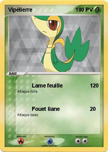 Pokémon Vipelierre 162 162 - Lame feuille - Ma carte Pokémon