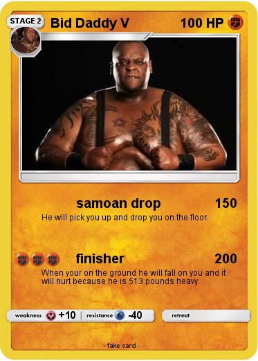 Pokémon Bid Daddy V - samoan drop - My Pokemon Card