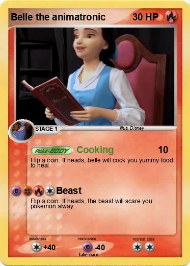 Pokémon Belle the animatronic - Cooking - My Pokemon Card