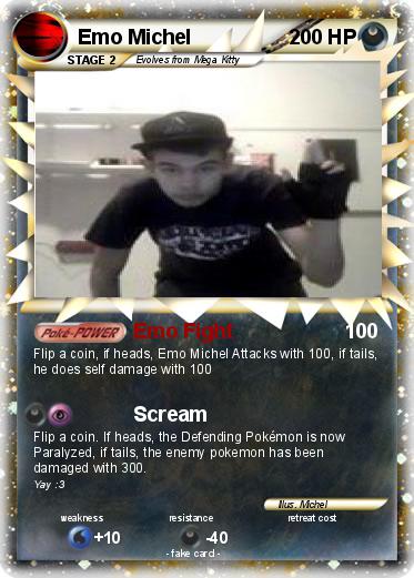 Pokémon Emo Michel - Emo Fight - My Pokemon Card